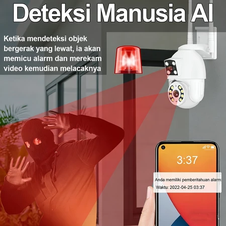 CAMERACITY CCTV V380 Pro Dual Lens Kamera Outdoor WIFI 1080P Motion ...